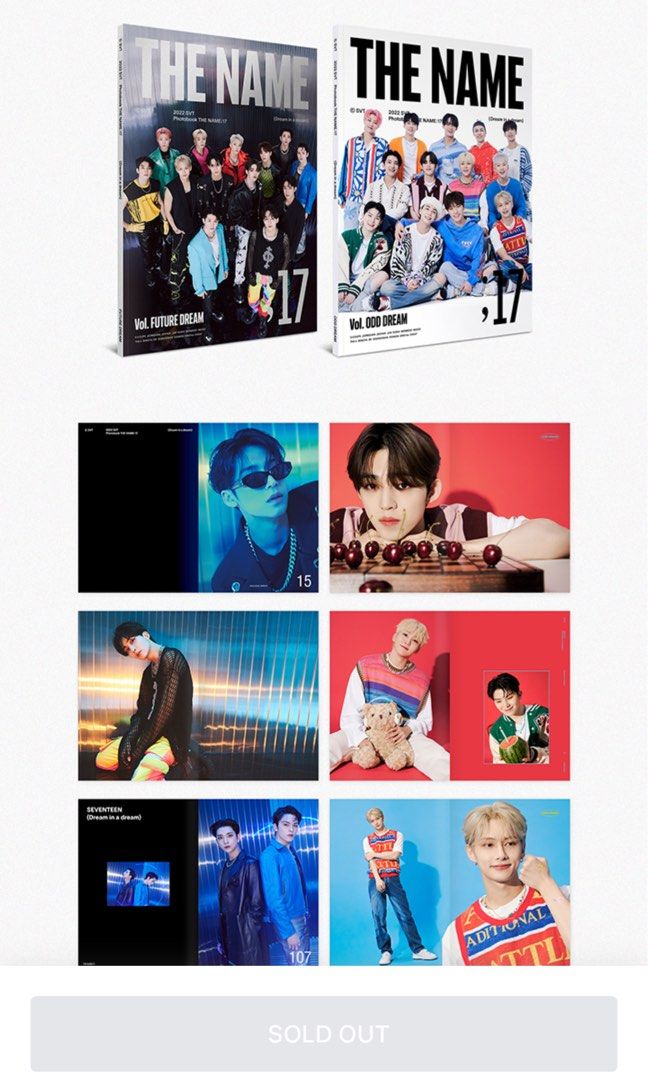 [WTS] Seventeen SVT 2022 THE NAME;17 out case + photobook set + folding ...