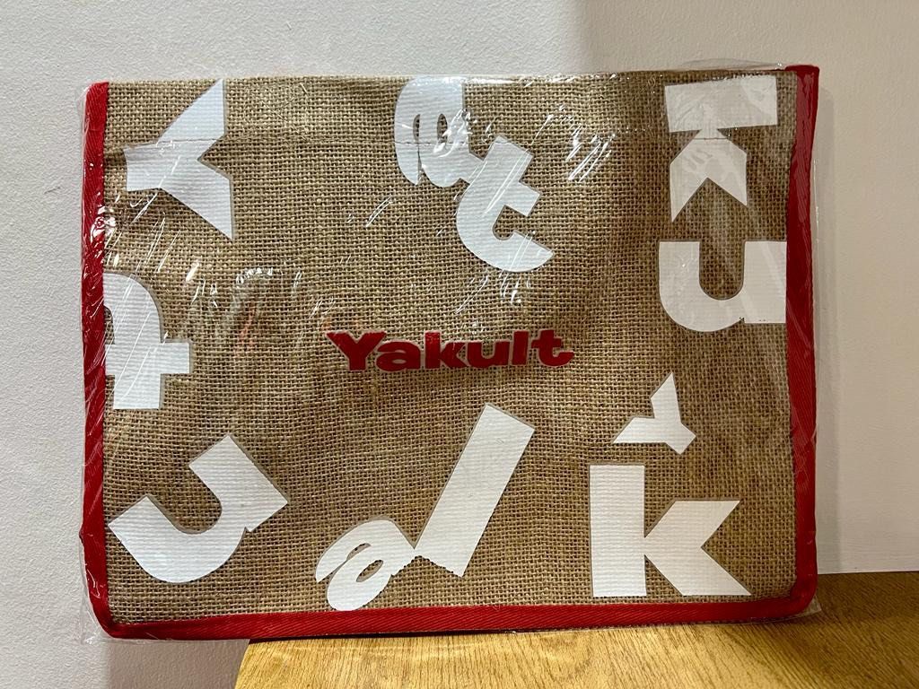 Yakult Jute Bag, Women's Fashion, Bags & Wallets, Tote Bags on Carousell