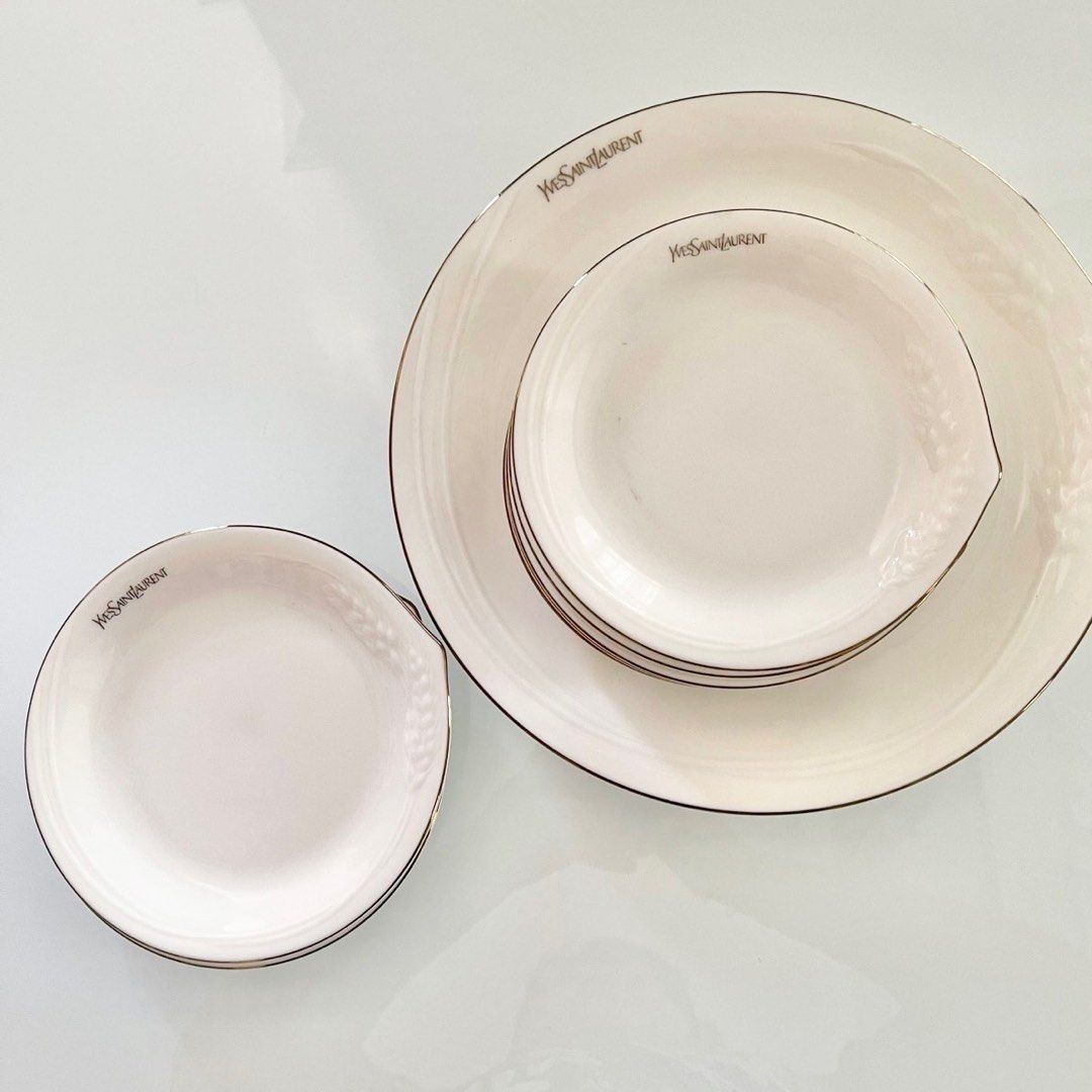 Yves Saint Laurent Cake Plate Set, Furniture & Home Living, Kitchenware ...