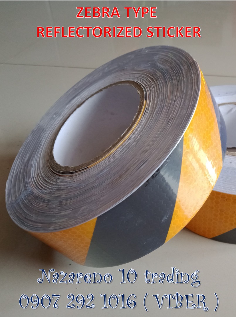 Zebra type Reflectorized sticker 52, Commercial & Industrial ...
