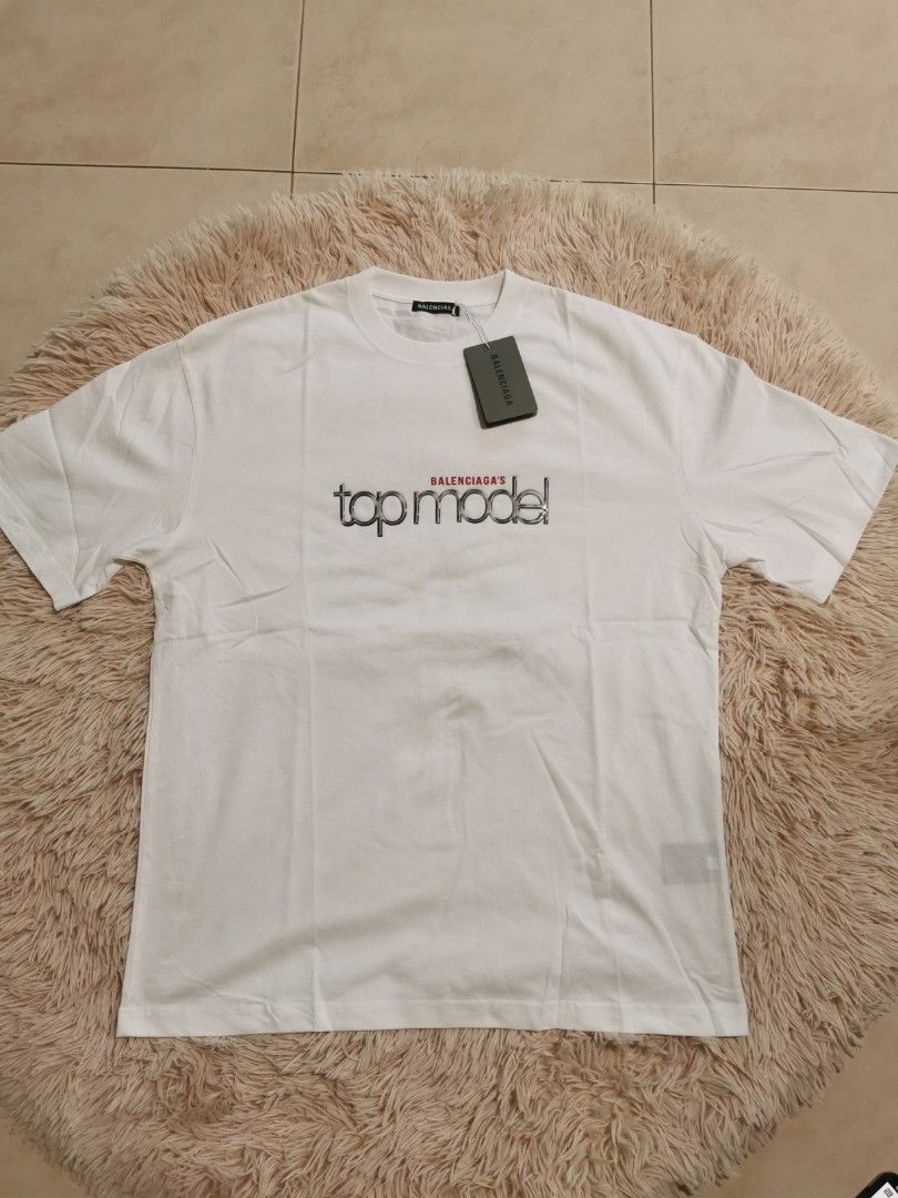 100% Authentic Balenciaga Top Model T-shirt, Luxury, Apparel on Carousell