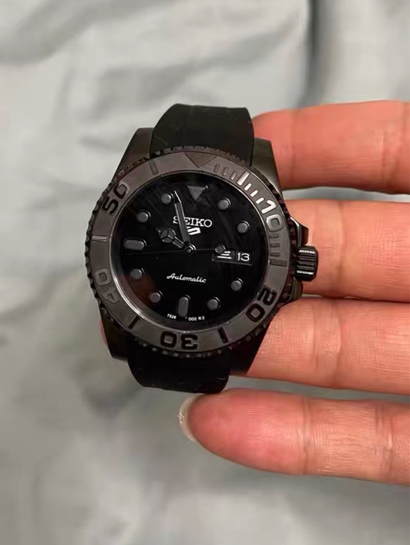 12/12 End year promo custom Seiko mod blackout edition black samurai ...