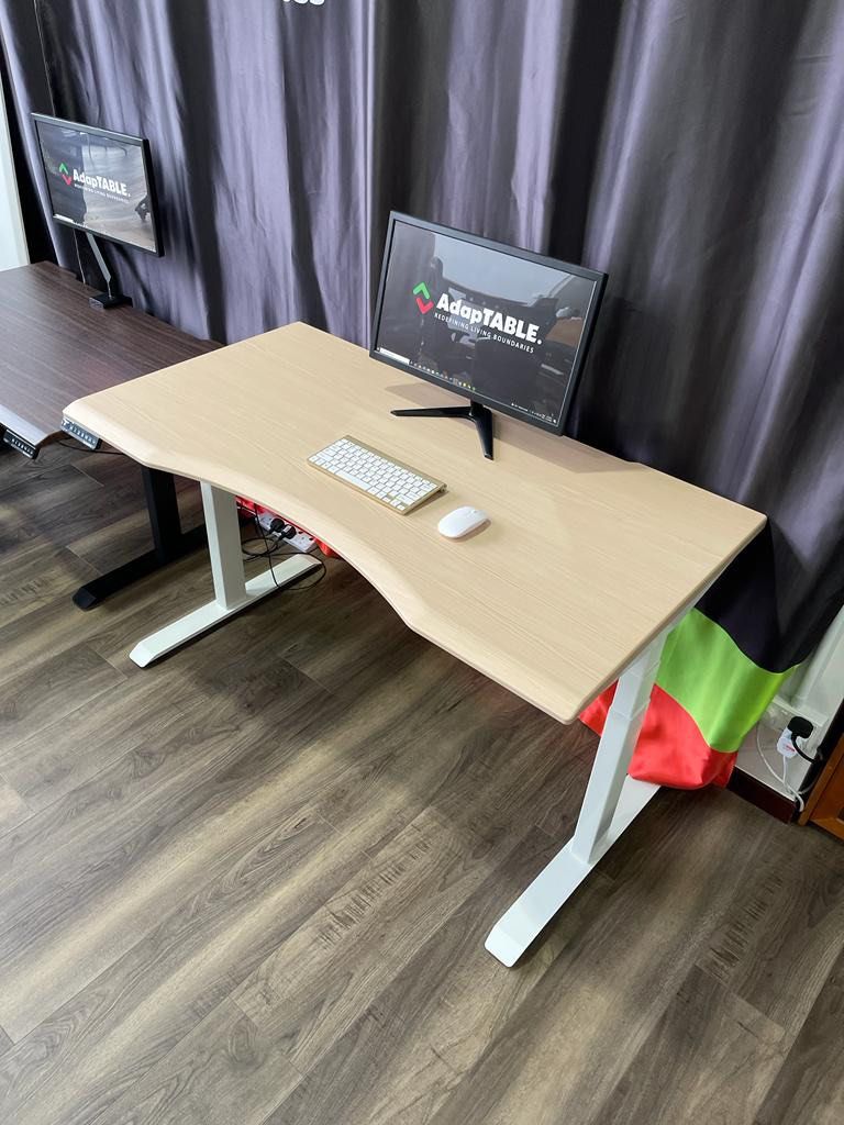 12.12 PROMO Electric standing desk sit stand table height adjustable frame, Furniture & Home ...