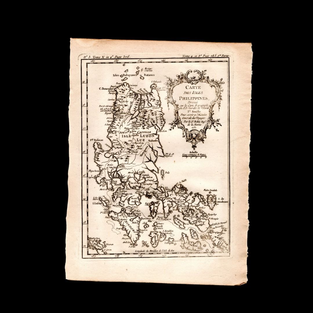 1752 Carte des Isles Philippines, 1re. Feuille by Jacques Nicolas Bellin || antique map of Luzon ...