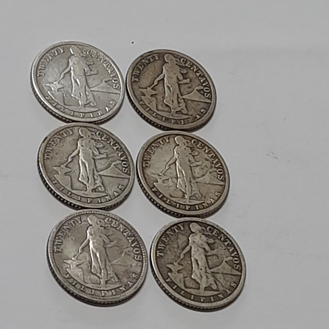 20 CENTAVOS SILVER COIN SET (USPI) - Philippines under U.S ...