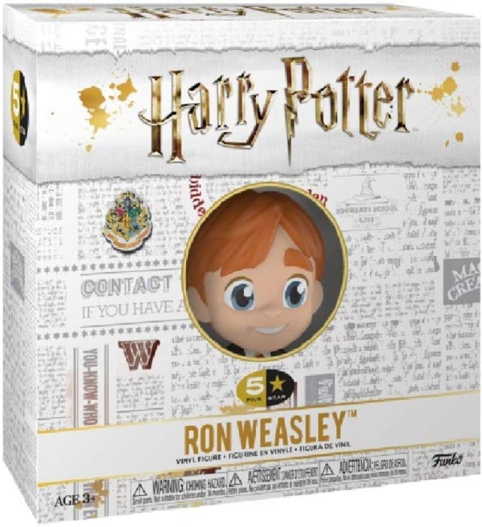 4 PC SET FUNKO Five Star Ron Weasley Harry Potter Articulated Vinyl ...