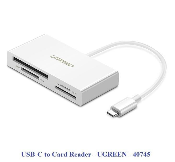 [790] Ugreen USB-C Multi In 1 Card Reader type C to SD, TF, CF, MS ...