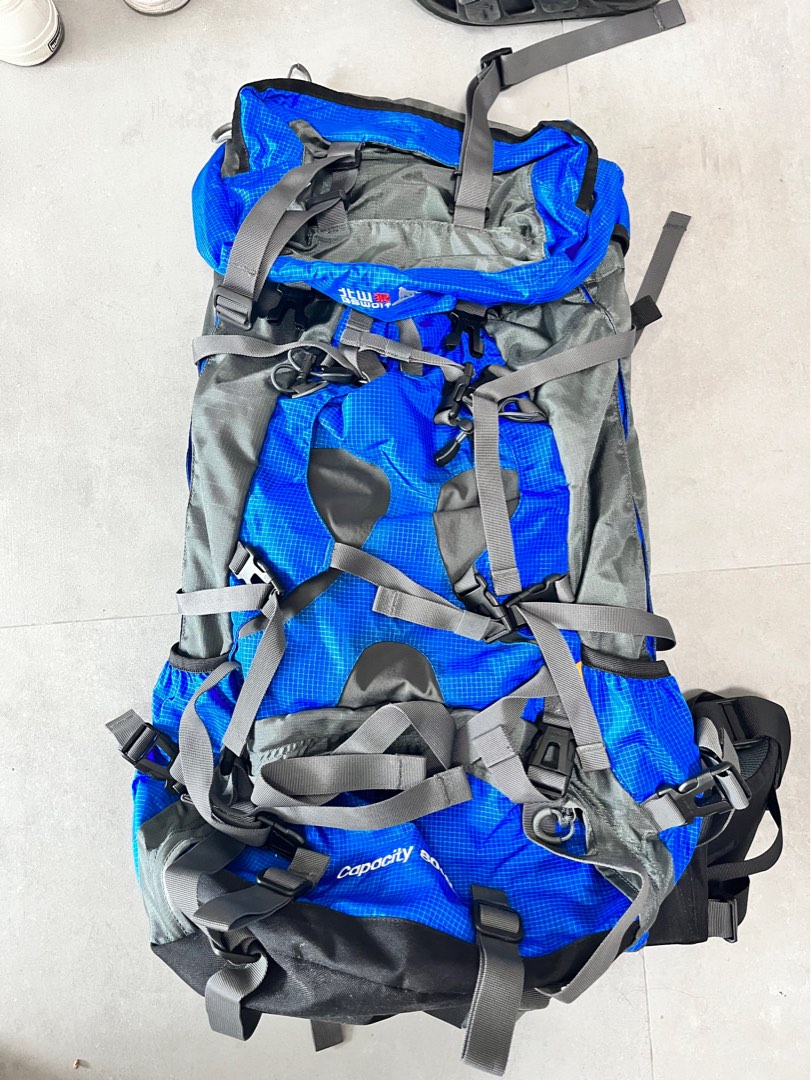80+5L Hiking Backpack, Men's Fashion, Bags, Backpacks on Carousell