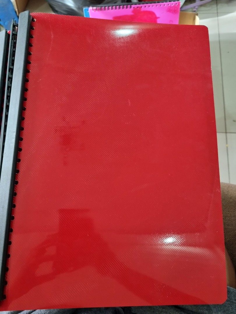 9pcs Long Red Refillable Folders, Hobbies & Toys, Stationary & Craft ...