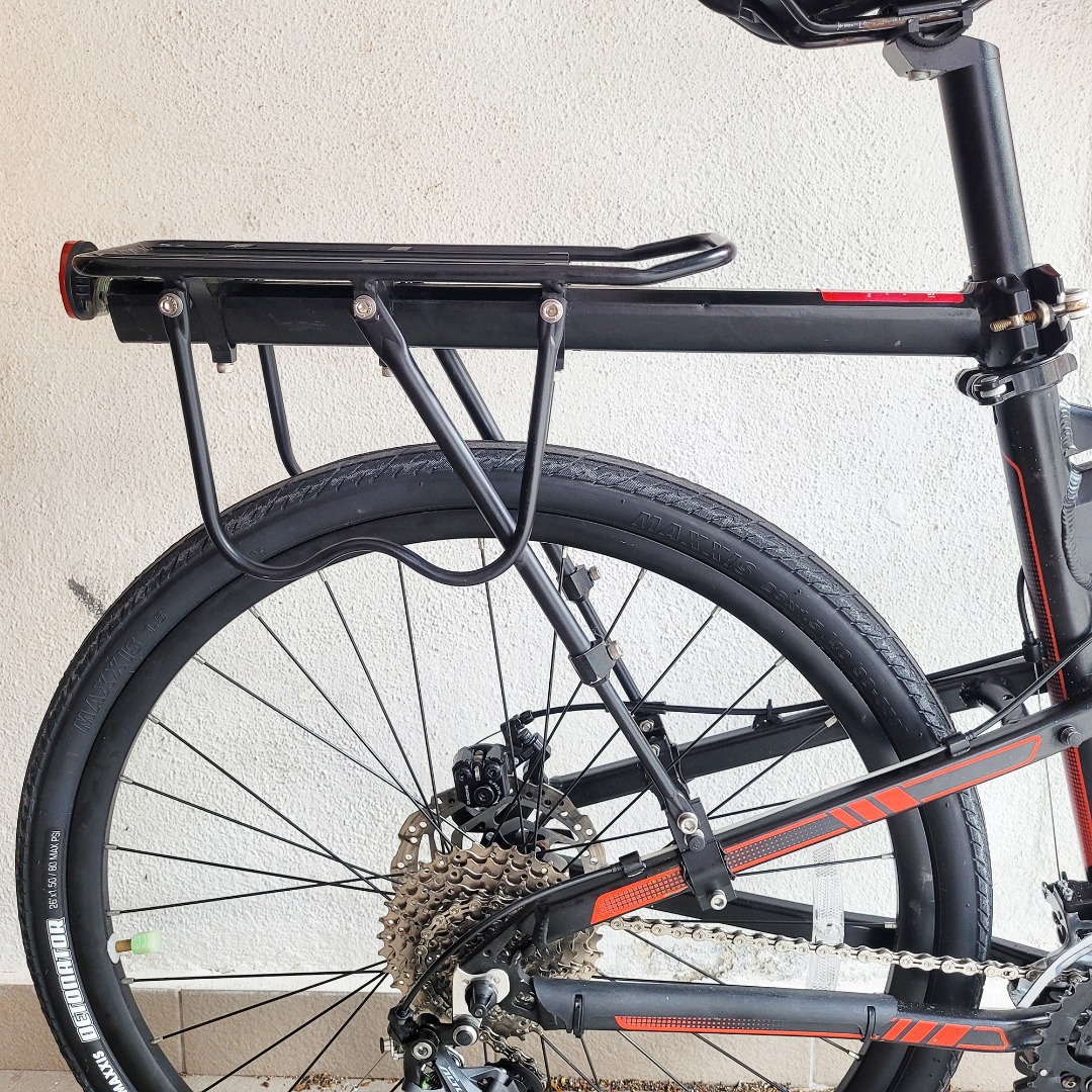 Adjustable Bicycle Rear Pannier Rack for Bikepacking MTB Gravel Touring ...