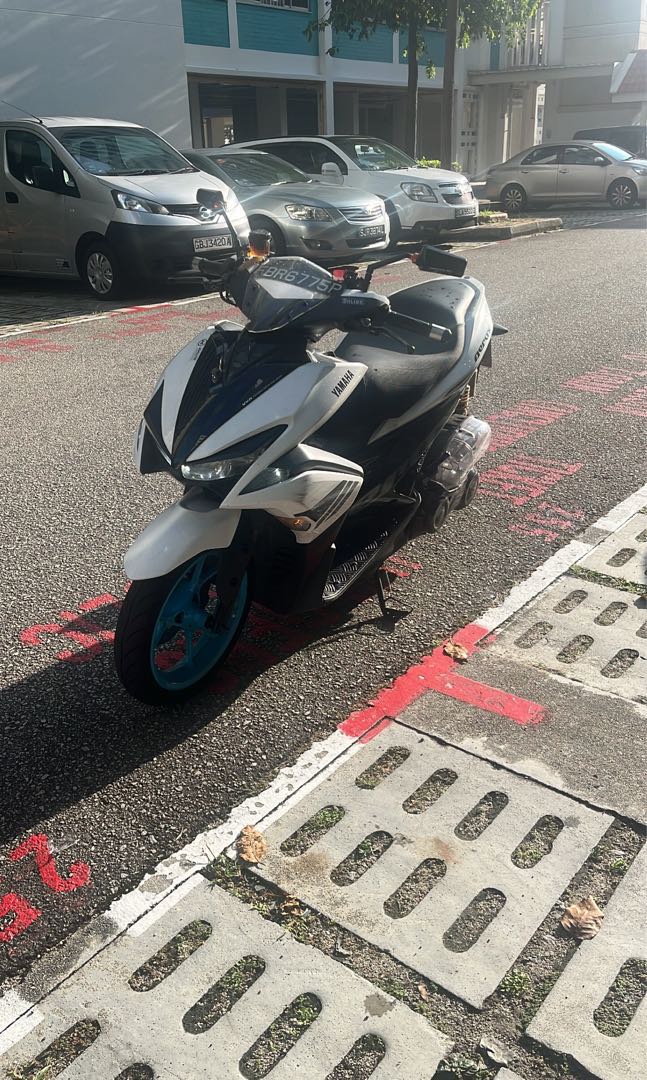 aerox v1 white set, Motorcycles, Motorcycle Accessories on Carousell