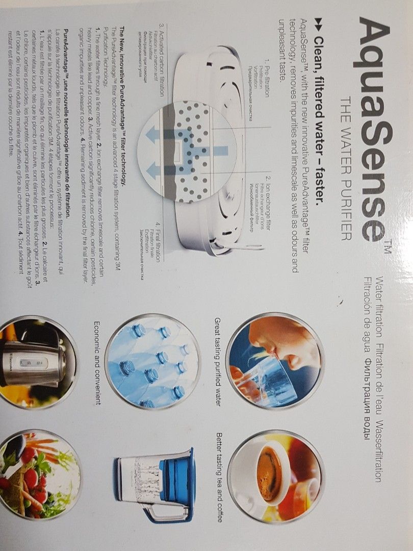 AquaSense water purifier, TV & Home Appliances, Kitchen Appliances ...