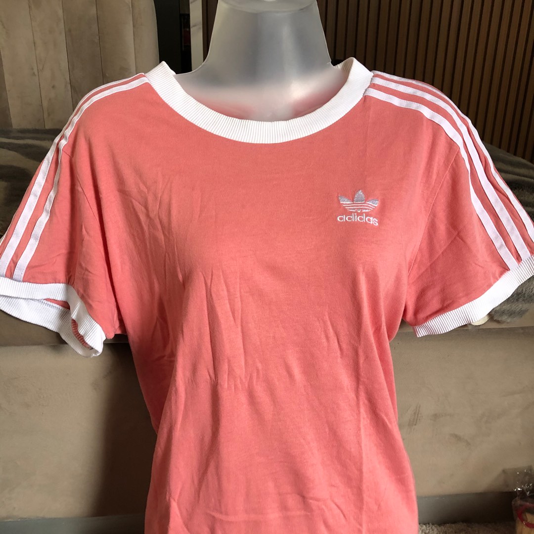 Authentic Adidas peach top, Women's Fashion, Tops, Shirts on Carousell