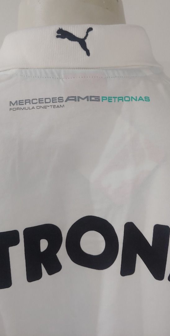 Authentic PUMA Mercedes AMG Petronas Team F1 Polo (Nico Rosberg signed ...