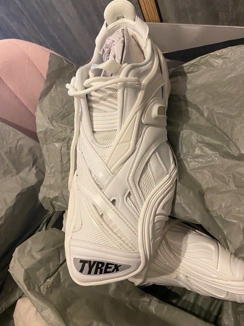 Balenciaga Tyrex (all white), Luxury, Sneakers & Footwear on Carousell