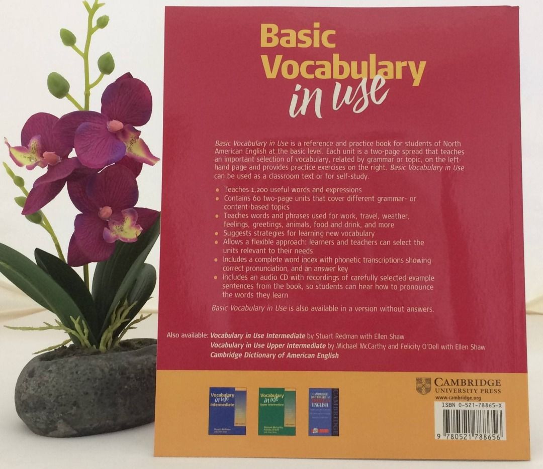 BASIC VOCABULARY IN USE WITH ANSWERS STUDENT S BOOK WITH AUDIO CD
