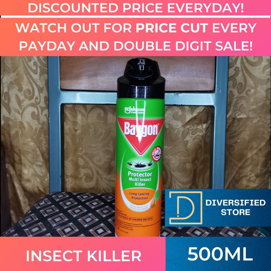 Baygon Protector Multi-Insect Killer - 500ml, Health & Nutrition ...