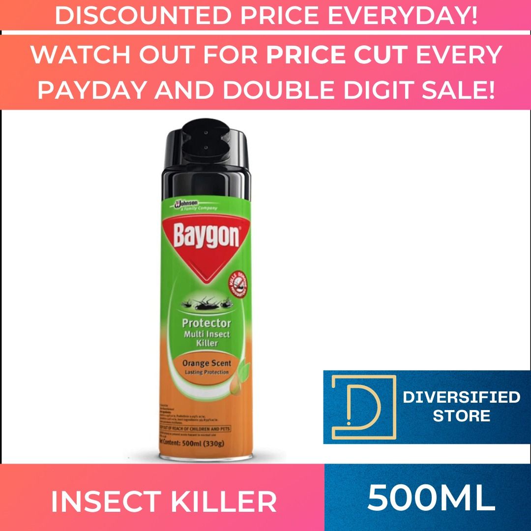 Baygon Protector Multi-Insect Killer - 500ml, Health & Nutrition ...