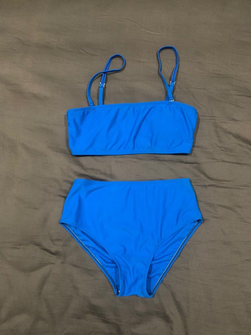 Blue Two Piece Bikini/Swimsuit, Women's Fashion, Swimwear, Bikinis ...