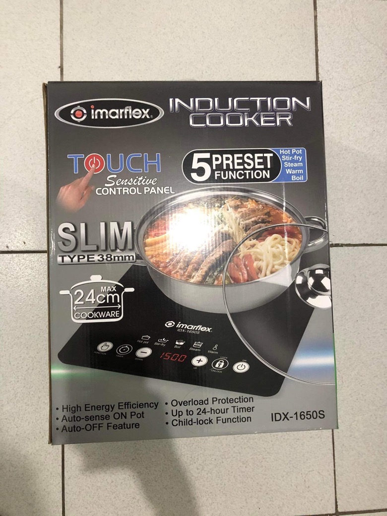 Bnew Imarflex induction cooker with free pot!, TV & Home Appliances ...