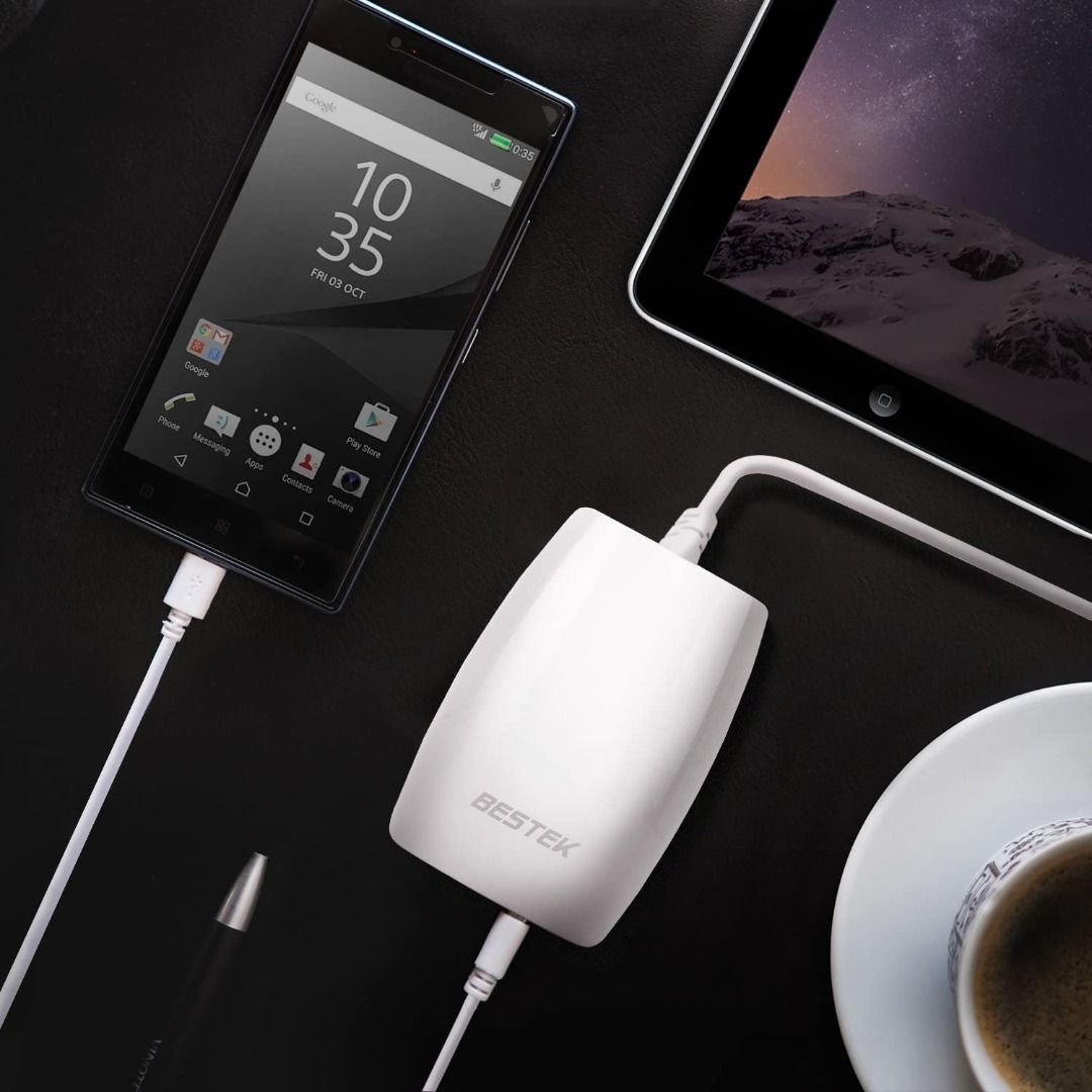 [BNIB] BESTEK (BTQC020) 60W/5V 5A, 6 Ports USB Charger, Home/Office ...