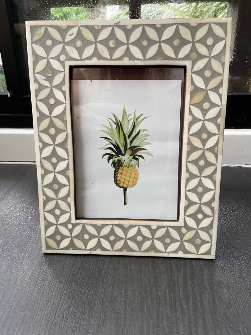 Bone Inlay Picture Frame (Hacienda Blue), Furniture & Home Living, Home ...