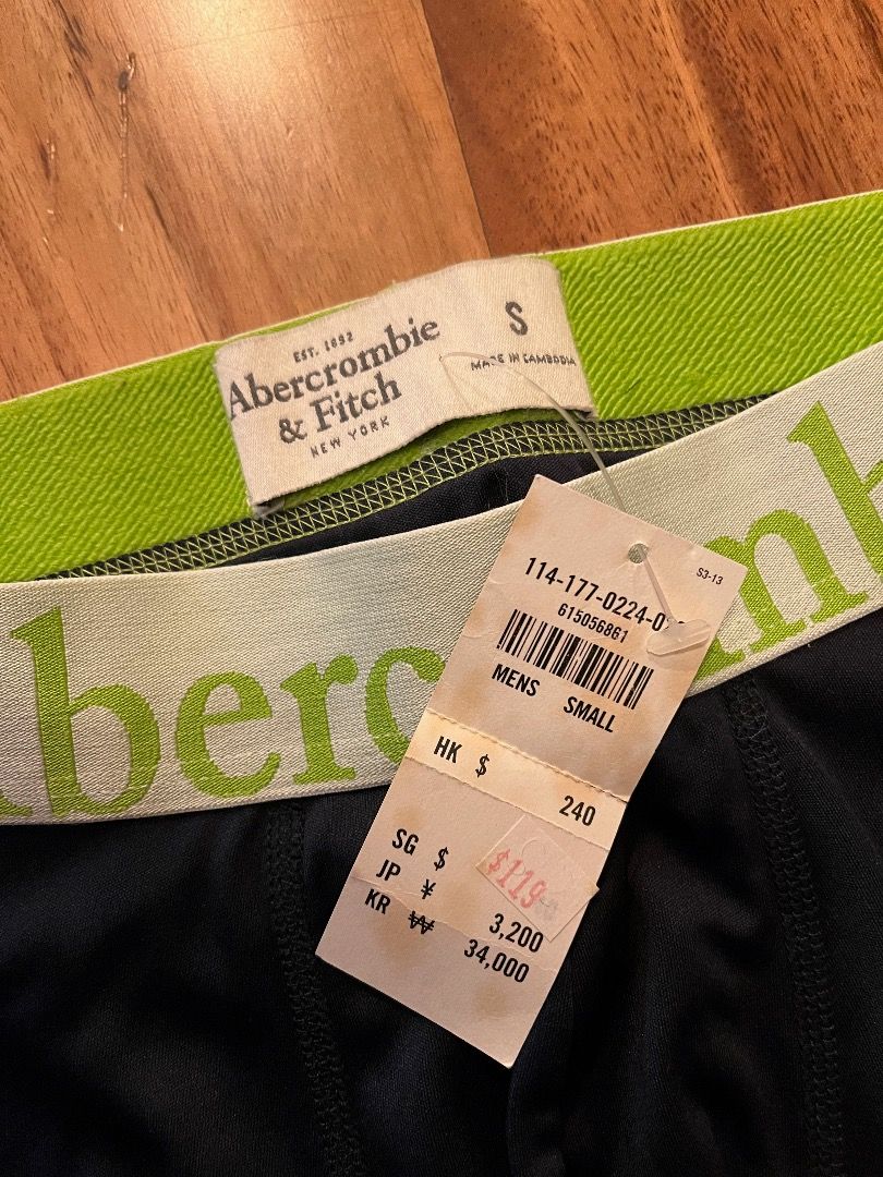 Brand new A&F Abercrombie and Fitch Logo Boxer Briefs small, Men's ...