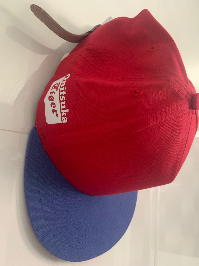 Brand New Onitsuka Tiger Red and Blue Cap, Men's Fashion, Watches ...
