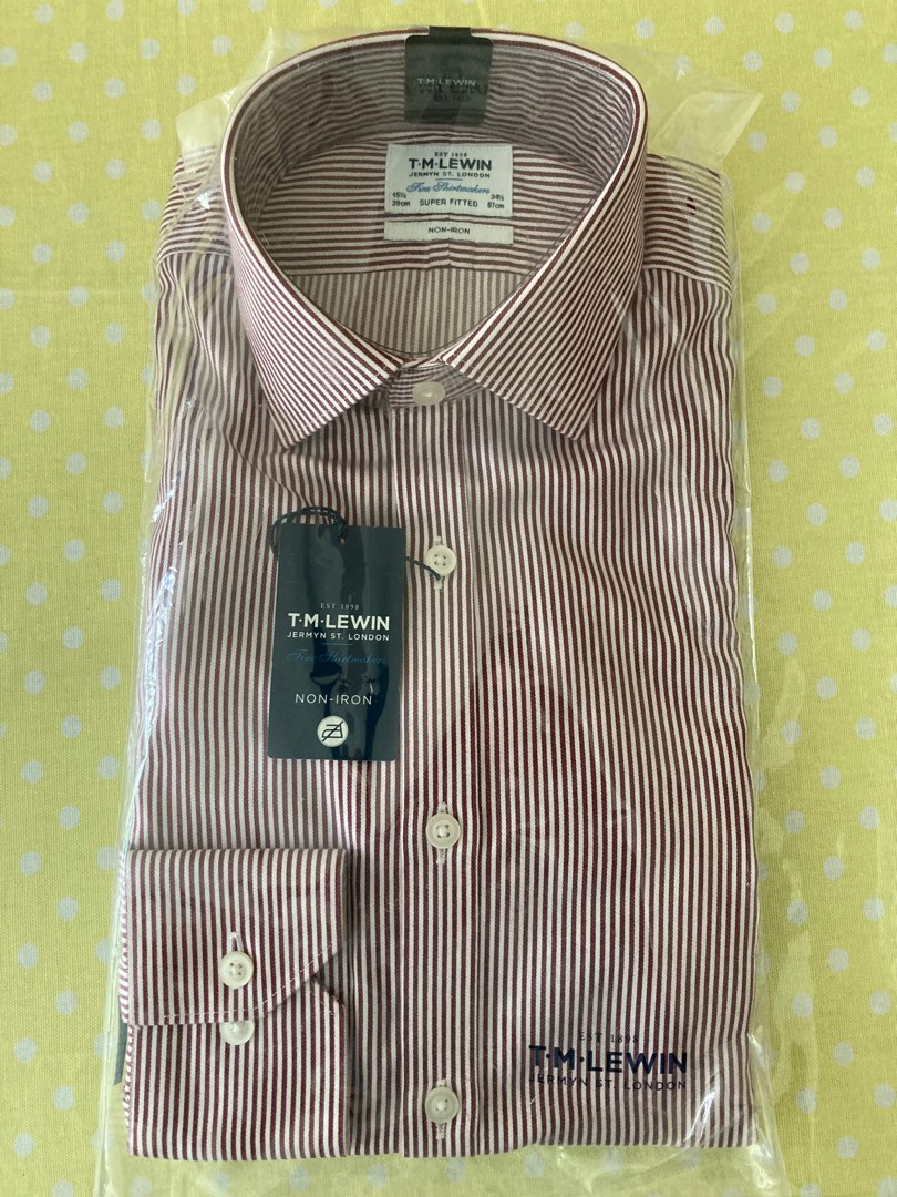 Brand New TM Lewin Formal Shirt, Men's Fashion, Tops & Sets, Formal ...