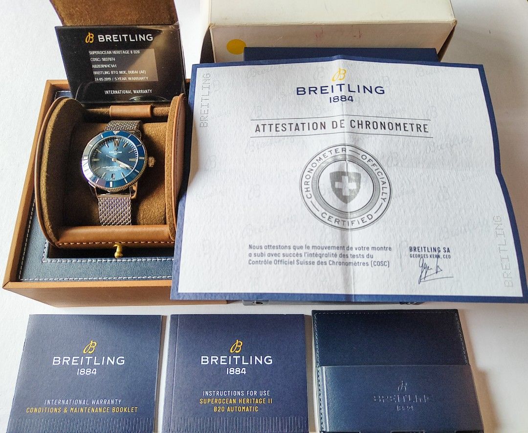 BREITLING HERITAGE II CERAMIC BLUE, Luxury, Watches on Carousell