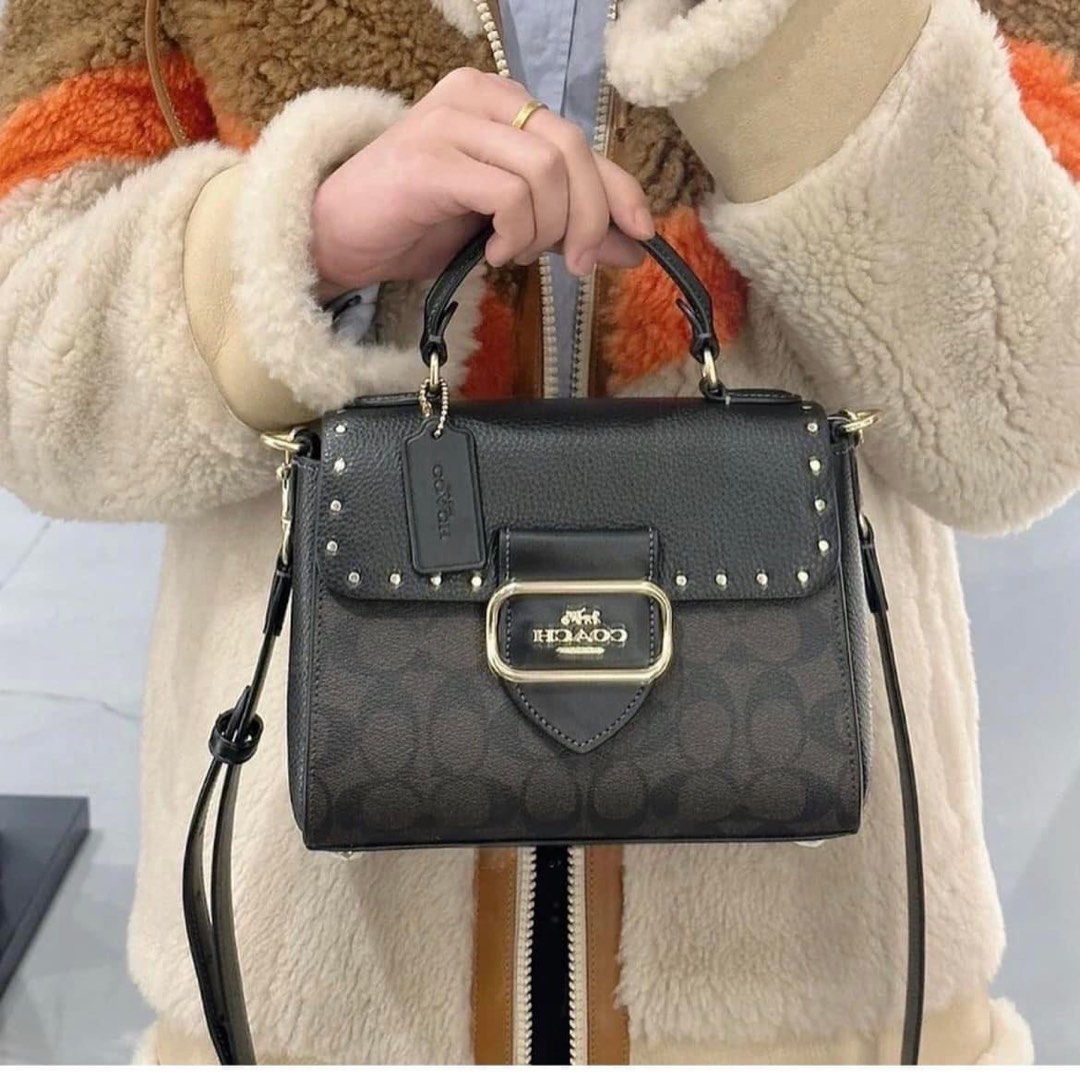 C o a ch morgan top handle, Luxury, Bags & Wallets on Carousell