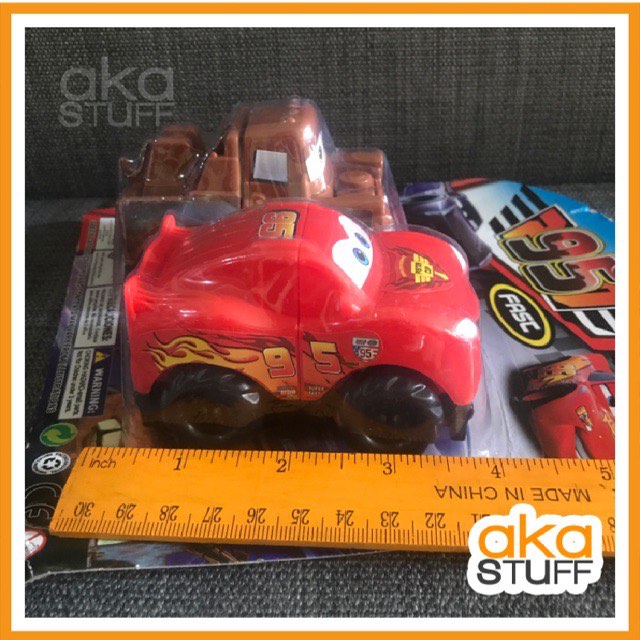 Cars Cake Topper with Mater and Lightning Mcqueen, Hobbies & Toys, Toys ...