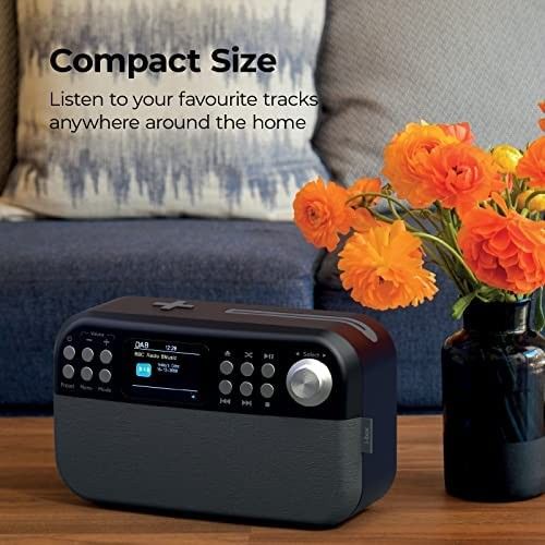 CD Player DAB/DAB+/FM Radio, Home Audio HiFi System with Bluetooth, 10W ...