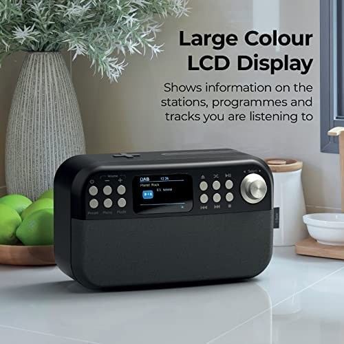 CD Player DAB/DAB+/FM Radio, Home Audio HiFi System with Bluetooth, 10W ...