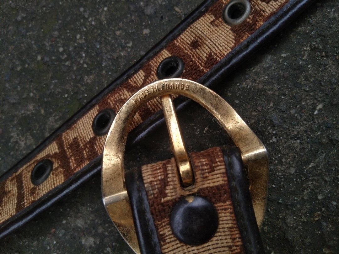 Christian Dior Vintage 1980's Elastic Oblique Monogram Belt., Women's Fashion, Watches ...