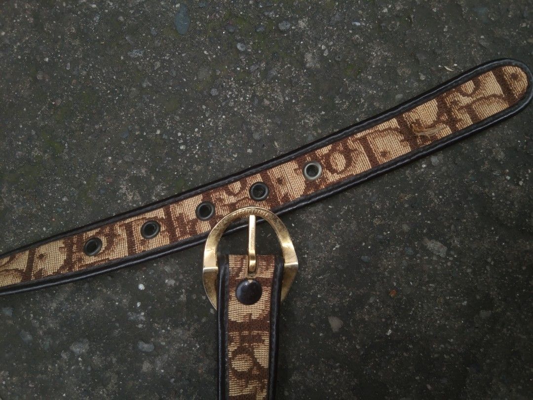Christian Dior Vintage 1980's Elastic Oblique Monogram Belt., Women's Fashion, Watches ...