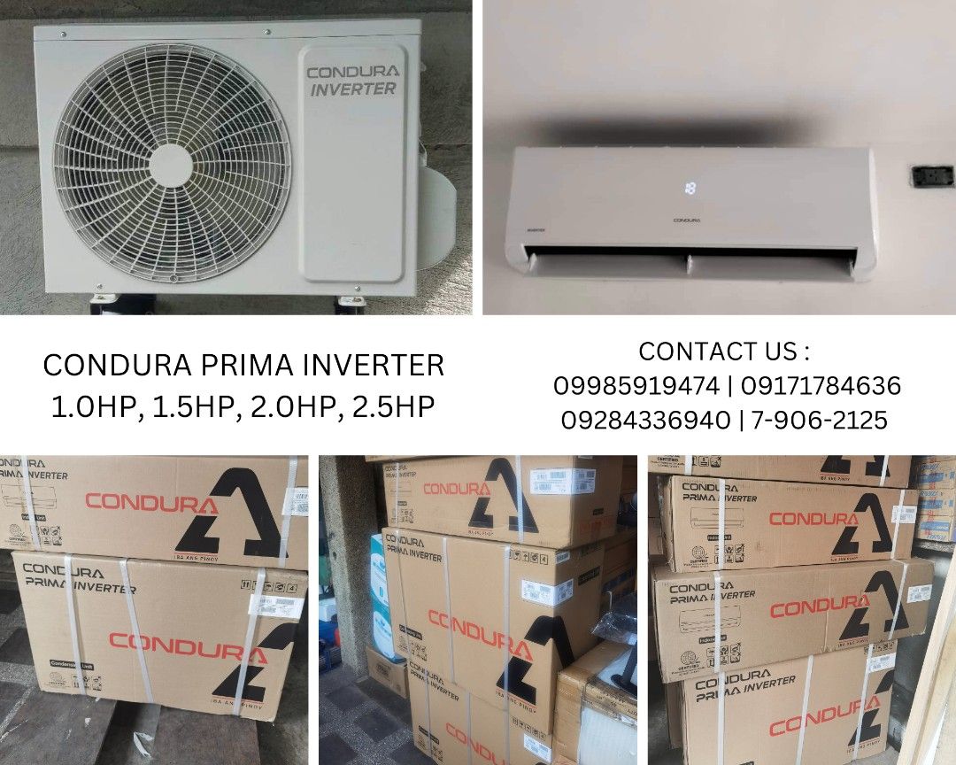 CONDURA PRIMA SERIES INVERTER SPLIT TYPE AIRCON, TV & Home Appliances ...