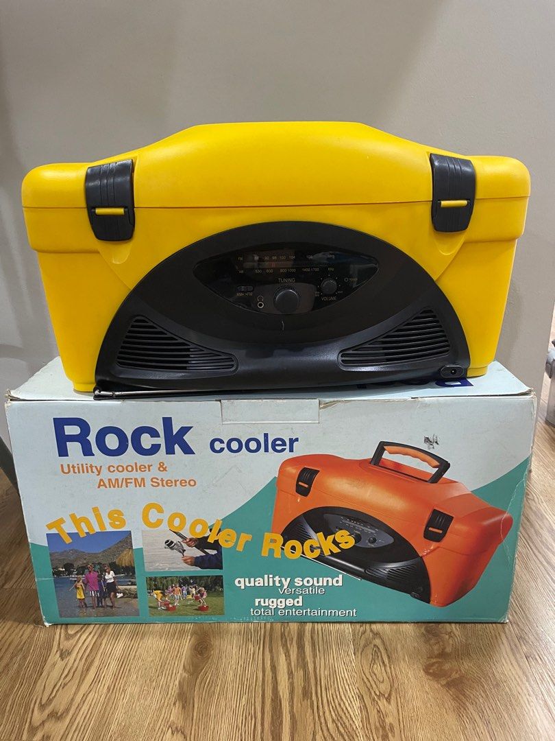Cooler Box with Radio, Sports Equipment, Hiking & Camping on Carousell