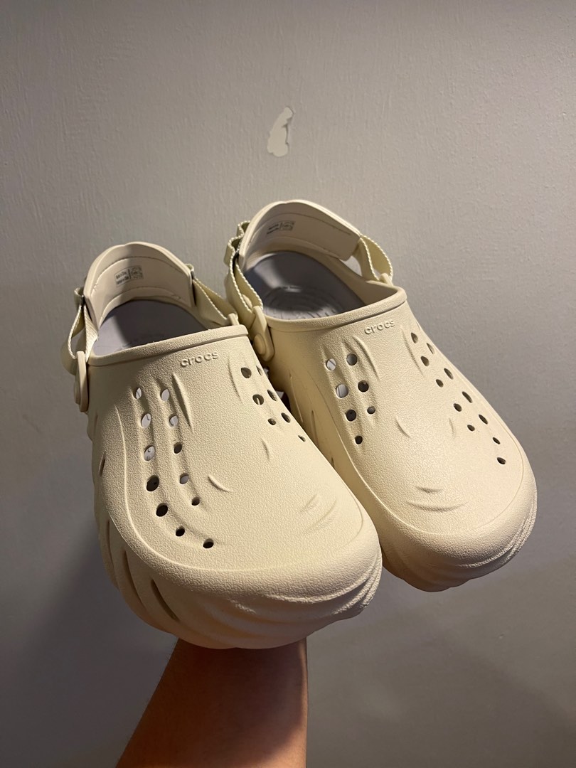 Crocs Echo Clog (Stucco), Men's Fashion, Footwear, Flipflops and Slides on Carousell