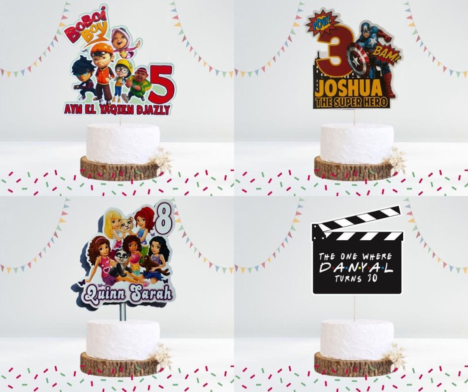 Customised Photo Cake Topper [Blues Clues, BTS, Disney Princess, Lion ...