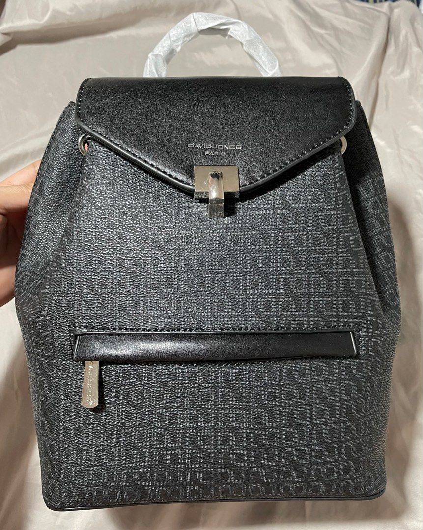 David Jones Paris Backpack - Black, Luxury, Bags & Wallets on Carousell