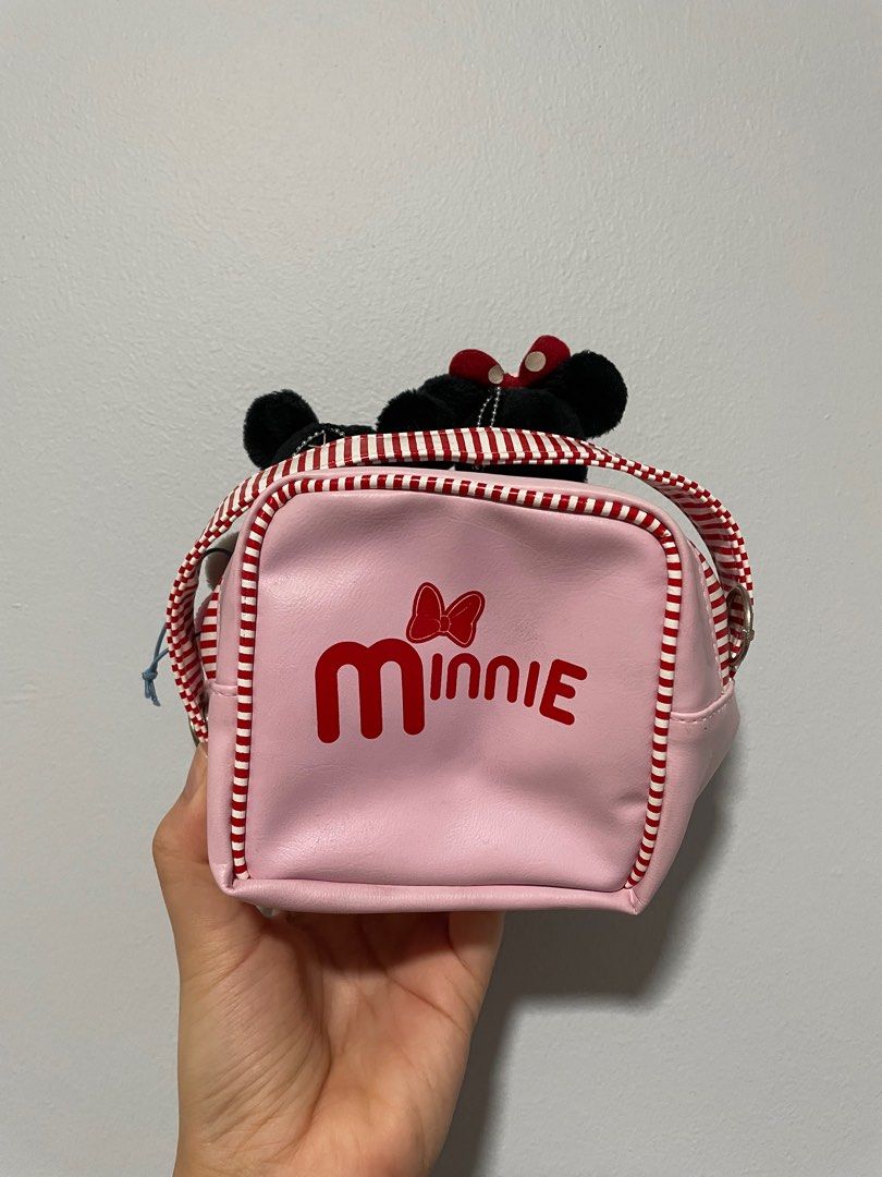 Disney Minnie Mickey Mouse Bag Set Striped Purse Cute Kids, Women's ...
