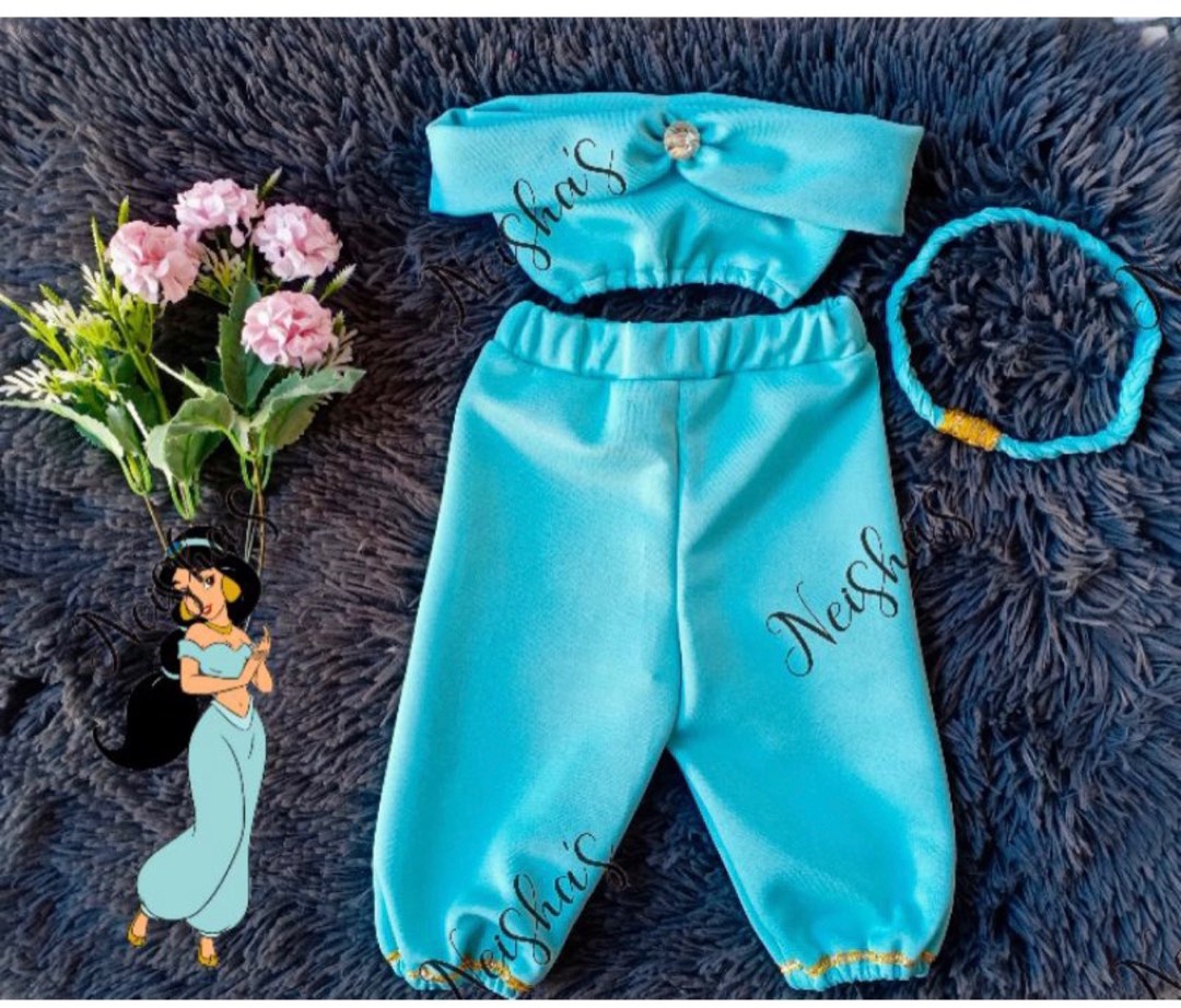 Disney Princess Jasmine milestone costume/ outfit, Babies & Kids ...