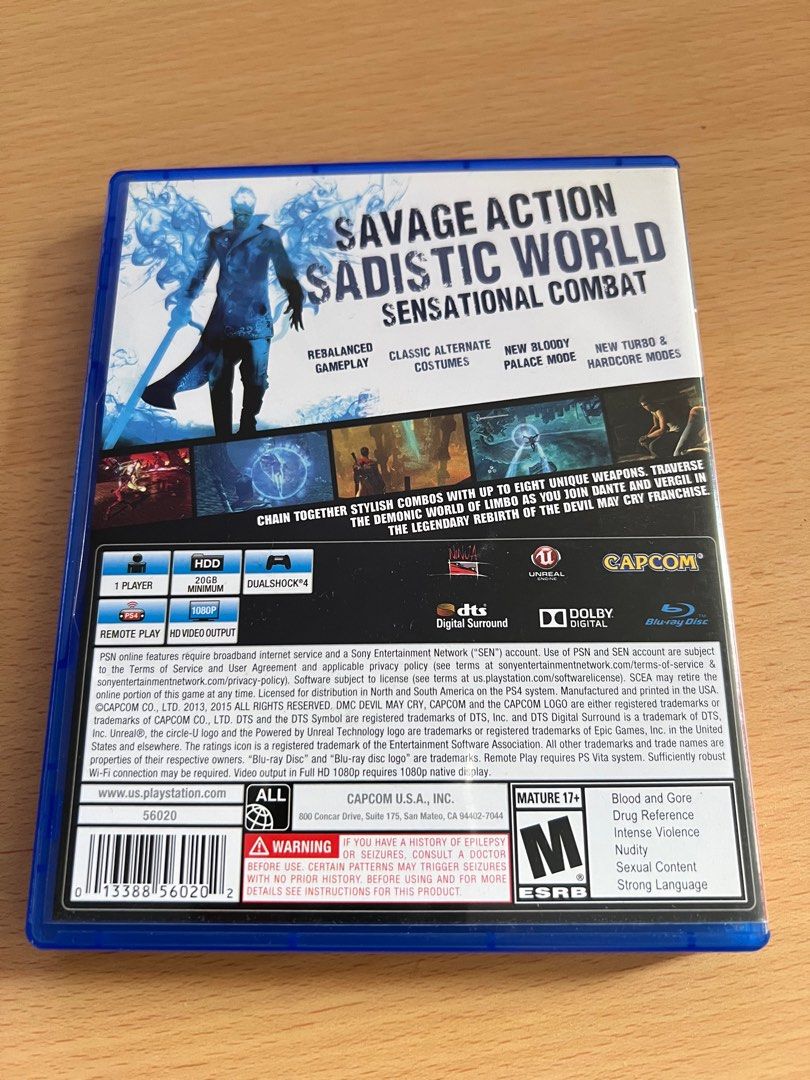 DMC Devil May Cry: Definitive Edition (PS4, R-ALL), Video Gaming, Video Games, PlayStation on ...