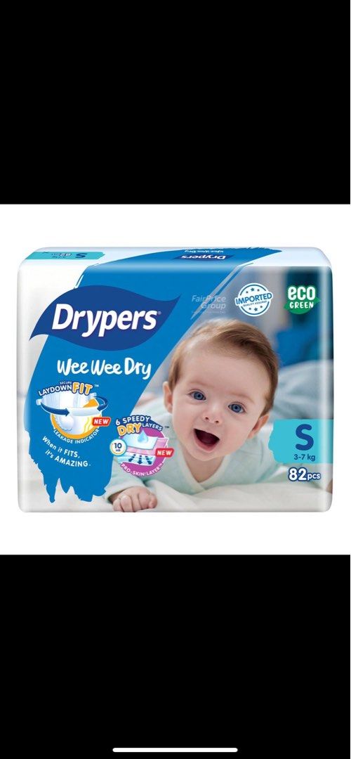 Drypers Wee Wee Dry, Babies & Kids, Bathing & Changing, Diapers & Baby ...