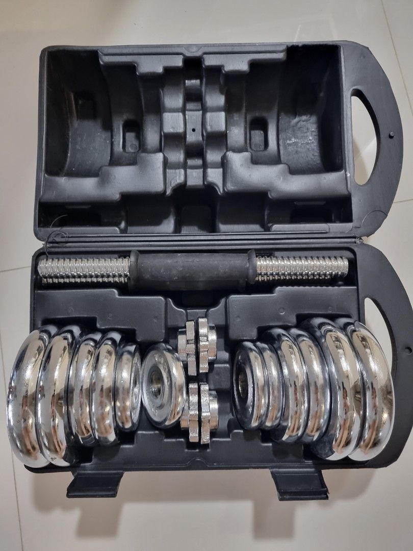 Dumbbell Set, Sports Equipment, Exercise & Fitness, Weights & Dumbbells ...