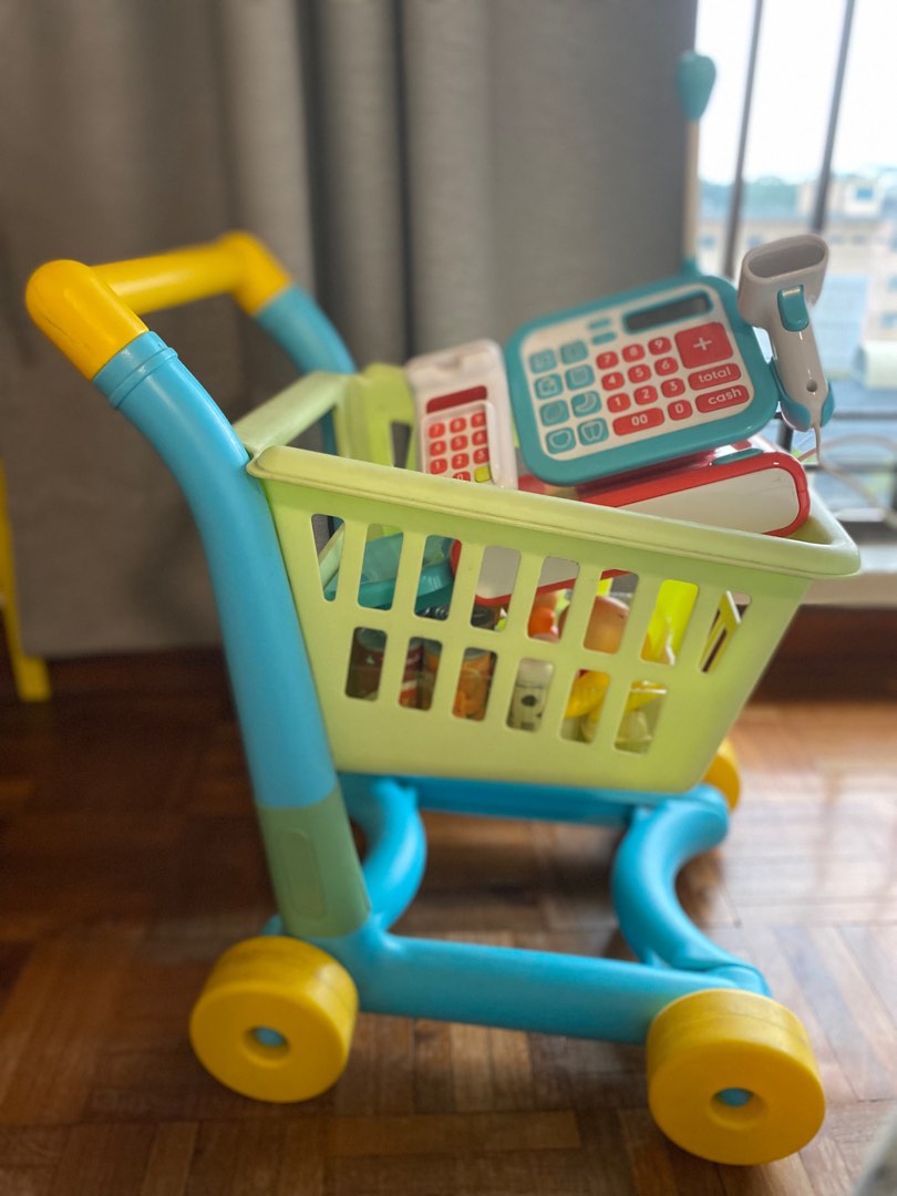 ElC cash register and shopping trolley, Babies & Kids, Infant Playtime ...