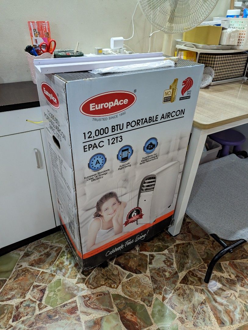 Europace 12k btu portable aircon, TV & Home Appliances, Air ...