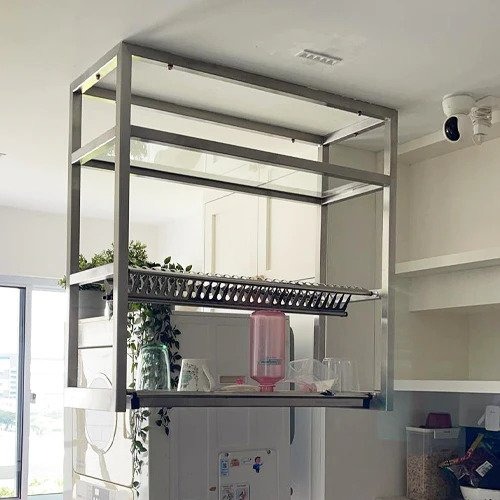 Excel Nazzaro Ceiling Mounted Dish Rack, Furniture & Home Living ...