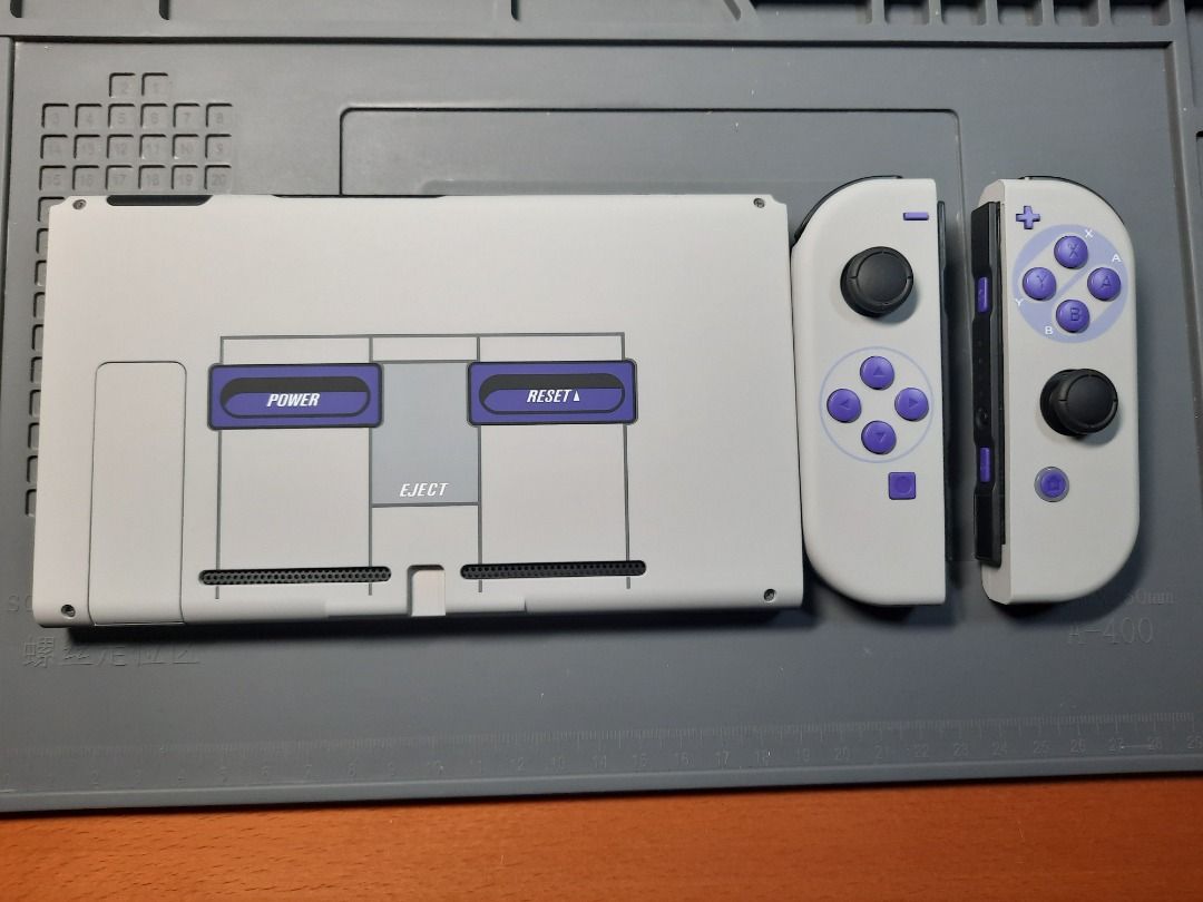 eXtremeRate SNES Classic Nintendo Switch OLED Gen 1 2 Lite Backplate ...